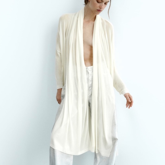 Zara | Sweaters | Zara Limited Edition Kitted Wrap Over Cardigan | Poshmark